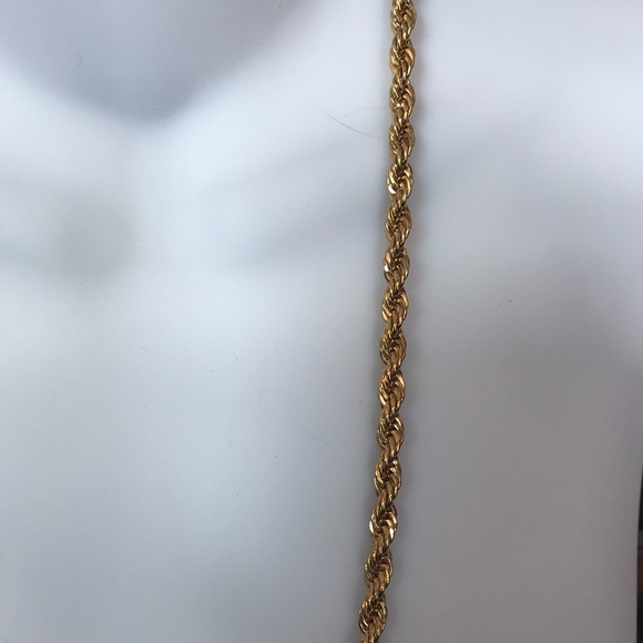 Vintage | Jewelry | Vintage Gold Rope Chain | Poshmark